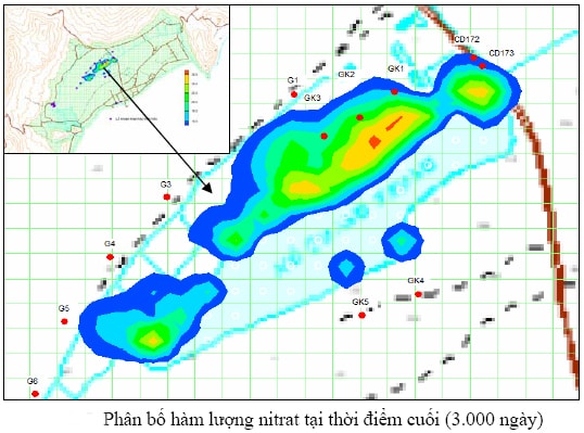 Dùng mô hình MT3DMS (phần mềm GMS 3.1) đánh giá ô nhiễm nước ngầm