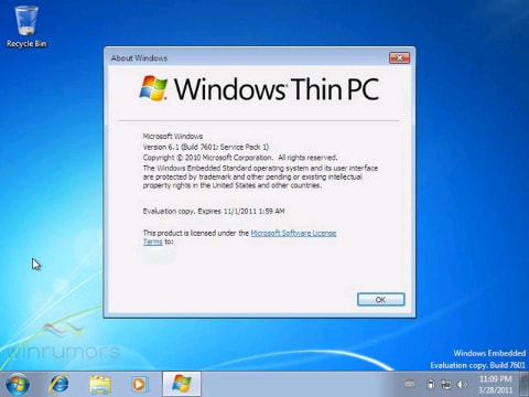 Windows Thin PC - Windows 7 dành cho máy cấu hình yếu