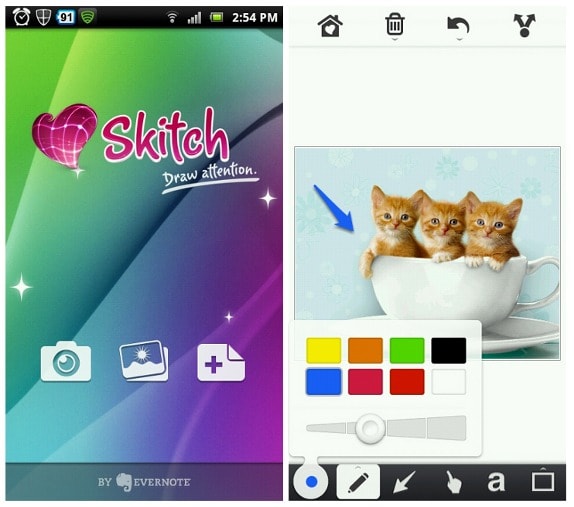 Chụp ảnh & ghi chú vào ảnh trên điện thoại Android