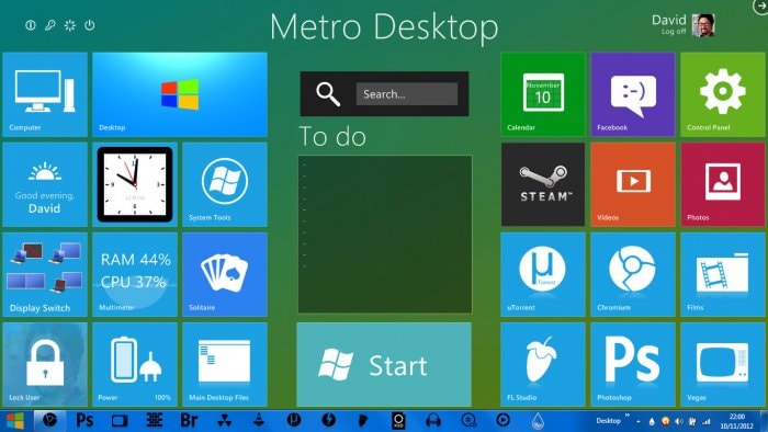 Chuyển đổi nhanh giữa desktop và giao diện Metro của Windows 8